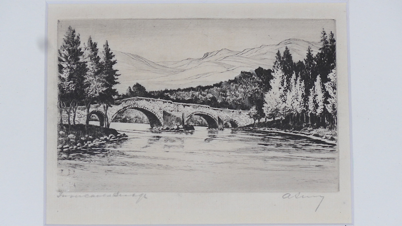 Invercauld Bridge by Edgar James Maybery (A. Simes) 1887-1964